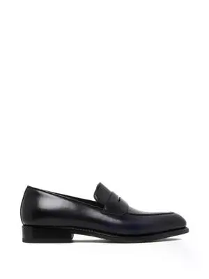 FERRAGAMO Tramezza Penny Loafers - Blue