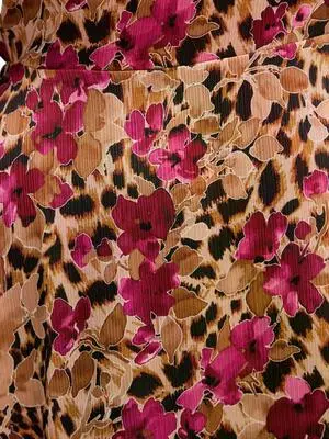 MORGAN Floral Long Sleeve Mini Dress