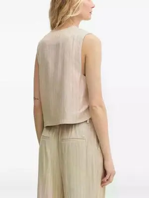 MOS MOSH Striped V-neck Vest