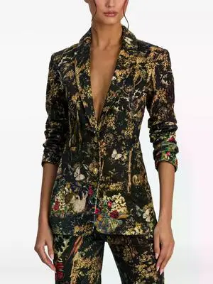 Alice + Olivia Breann Embroidered Blazer