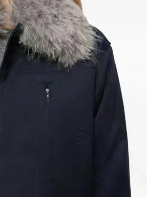 Zadig&Voltaire Faux-fur Collar Cotton Coat