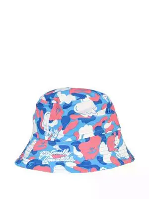 EMOTIONALLY UNAVAILABLE X Bape Aloha Camouflage-print Bucket Hat - Blue