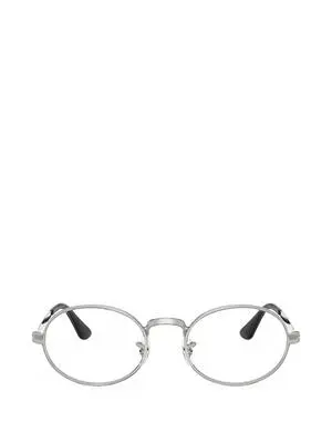 Ray-ban X A$ap Rocky Oval-frame Glasses - Silver