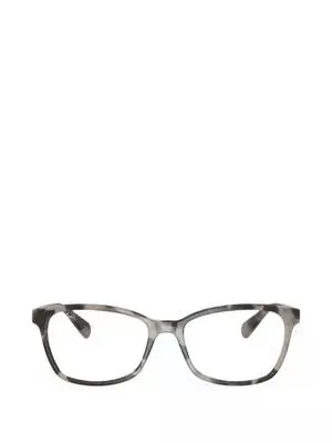 Ray-ban Optics Tortoiseshell-effect Rectangle-frame Glasses - Grey
