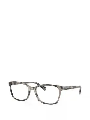Ray-ban Optics Tortoiseshell-effect Rectangle-frame Glasses