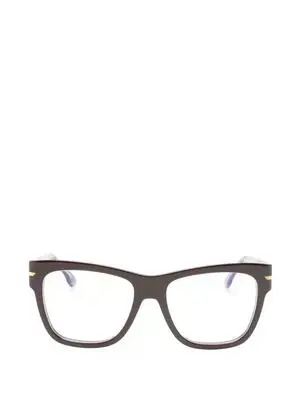 Victoria Beckham Square-frame Glasses - Red