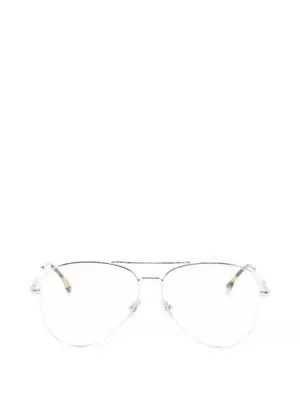 Victoria Beckham Pilot-frame Glasses - Silver