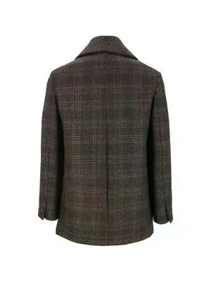 Barena Venezia Check-pattern Double-breasted Coat