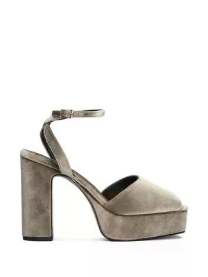 BIBI LOU Velvet Platform Sandals