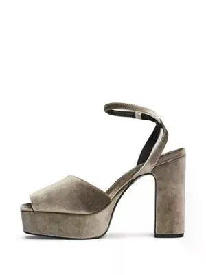 BIBI LOU Velvet Platform Sandals