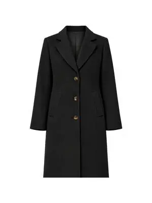 Liu Jo Midi Coat In Wool Blend - Black