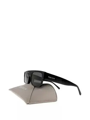 Alexander McQueen Rectangle-frame Sunglasses - Black