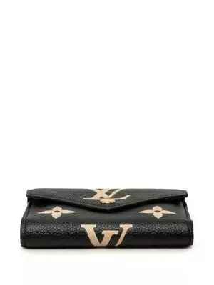 LOUIS VUITTON 2021-2026 Bicolor Monogram Empreinte Giant Victorine Wallet Small Wallets