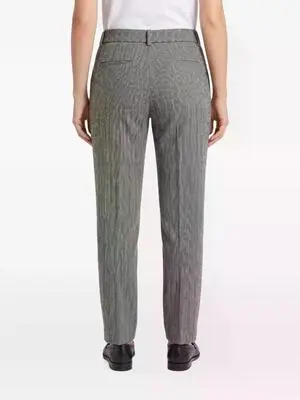 Brunello Cucinelli Herringbone-pattern Straight-leg Trousers