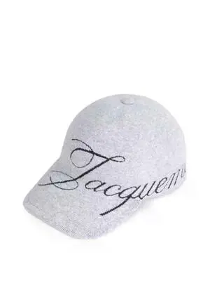 Jacquemus The Atelier Logo-embroidered Baseball Cap - Grey