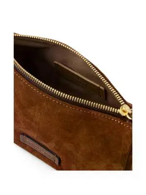 GIANNI CHIARINI Small Nora Suede Pouch Bag