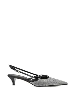Michael Kors Selina Embellished Slingback Pumps - Silver