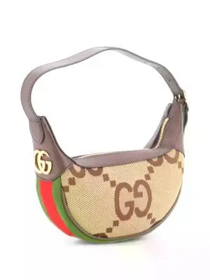 Gucci Ophidia Half Moon Bag Jumbo Gg Canvas Mini Hobo Bag