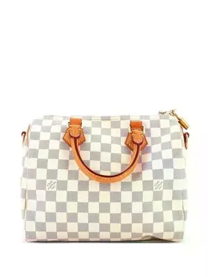 LOUIS VUITTON Speedy Bandouliere Bag Damier 25 Satchel Neutrals