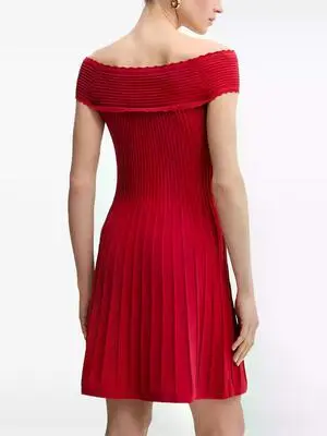 MORGAN Off-shoulder Button Mini Dress