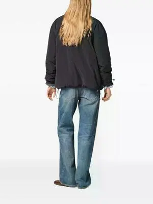 Miu Miu Pongé And Fleece Jacket