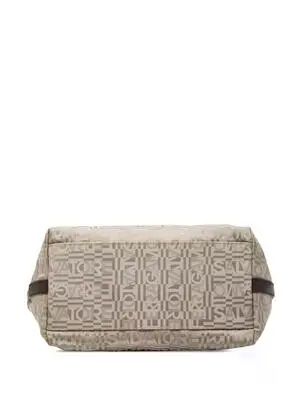 FERRAGAMO 2000-2010 Logo Canvas Gancini Tote Bag