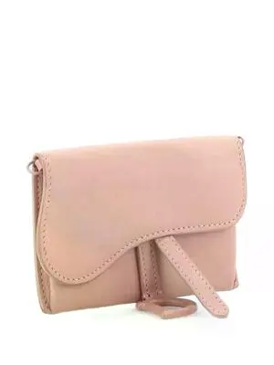 Dior Saddle Nano Pouch Leather Belt Bag - Neutrals