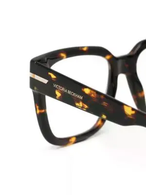 Victoria Beckham Tortoiseshell-effect Square-frame Glasses