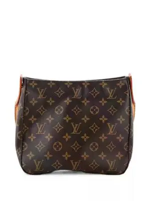 LOUIS VUITTON Looping Handbag Monogram Canvas Mm Satchel - Brown