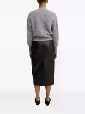Almada Label Coco Brushed Cardigan - Grey