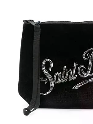 MC2 SAINT BARTH Aline Velvet Clutch Bag