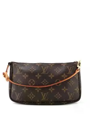 LOUIS VUITTON Pochette Accessoires Monogram Canvas Clutch Bag - Brown