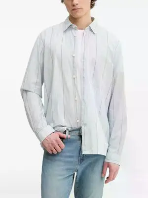 Marc O'polo Striped Cotton Shirt - Blue