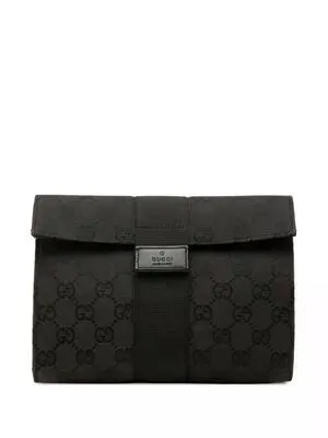 Gucci 2000-2015 Gg Canvas Clutch Bag - Black