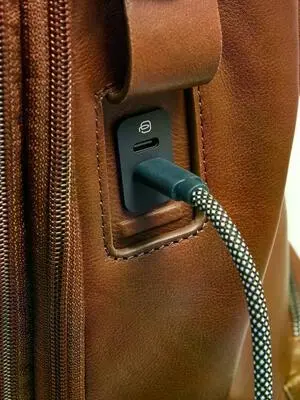 PIQUADRO Leather Backpack
