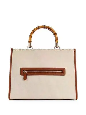 Guess Kerima Bamboo-handle Tote Bag