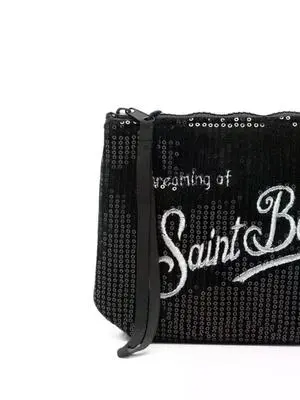 MC2 SAINT BARTH Aline Sequin-embellished Embroidered Clutch Bag