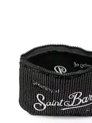 MC2 SAINT BARTH Aline Sequin-embellished Embroidered Clutch Bag