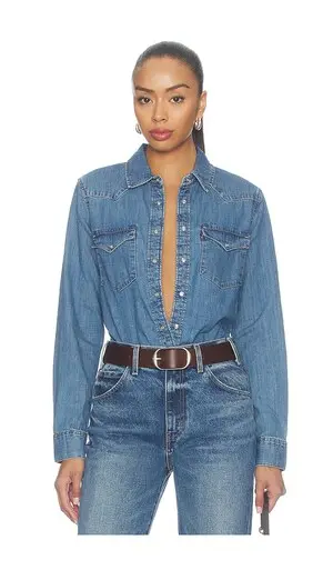 LEVI'S Heritage Western Denim Shirt In . Also - Blue