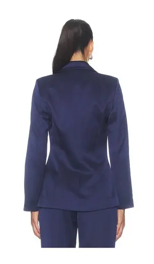 NADINE MERABI Satin Blazer In . Also