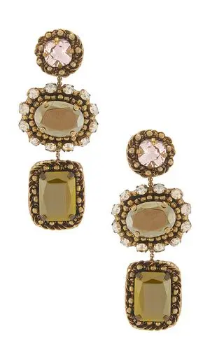 Deepa Gurnani Rehman Earring - Olive
