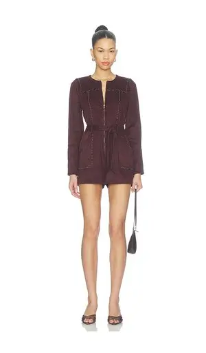 Saylor Lora Romper In . Also - Chocolate
