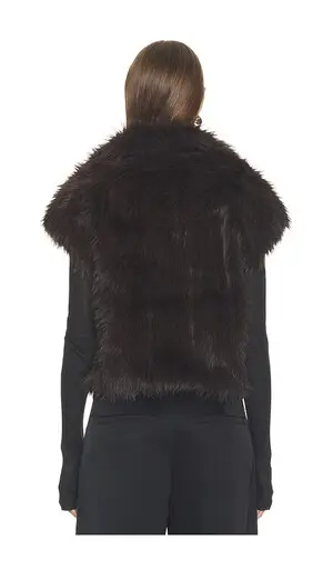 Sanctuary Silky Faux Fur Vest In . Also