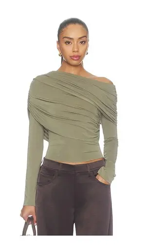 BENNI Otto Long Sleeve Top In . Also