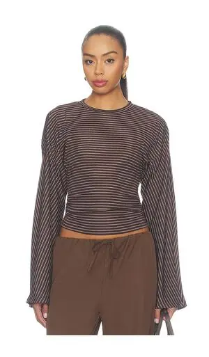 ALL THE WAYS Davey Long Sleeve Top In . Also