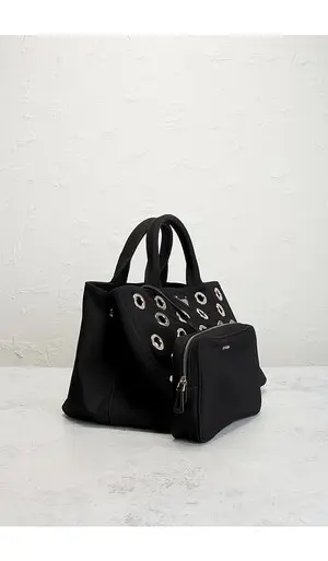 FWRD RENEW Prada Grommet Canapa Tote Bag