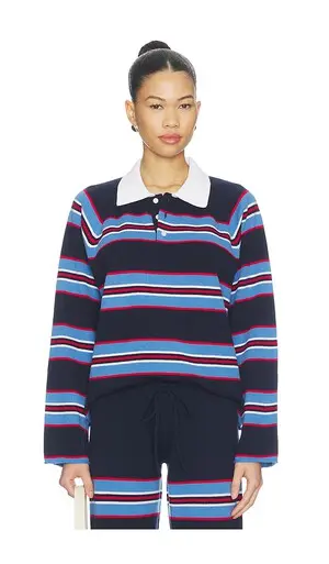 Frankies Bikinis Benson Collared Rugby Top In . Also