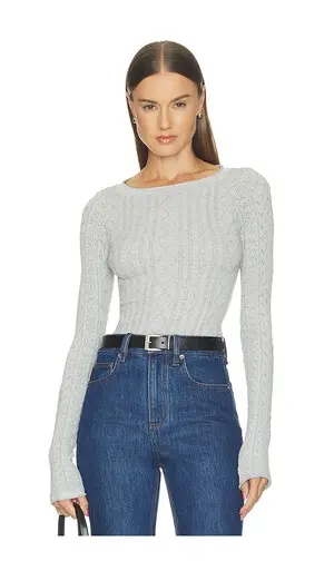 Free People So Soft Seamless Modal Cable Long Sleeve Top In . Also