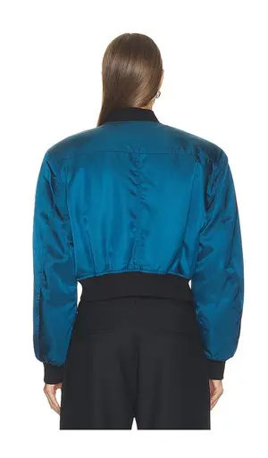 WILLY CHAVARRIA Cropped Bomber Jacket In . Also