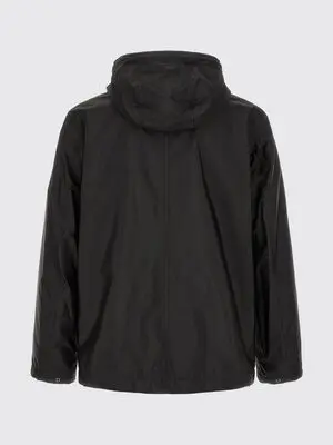 Burberry Technical Fabric Windbreaker Jacket With Hood And Zip Closure
